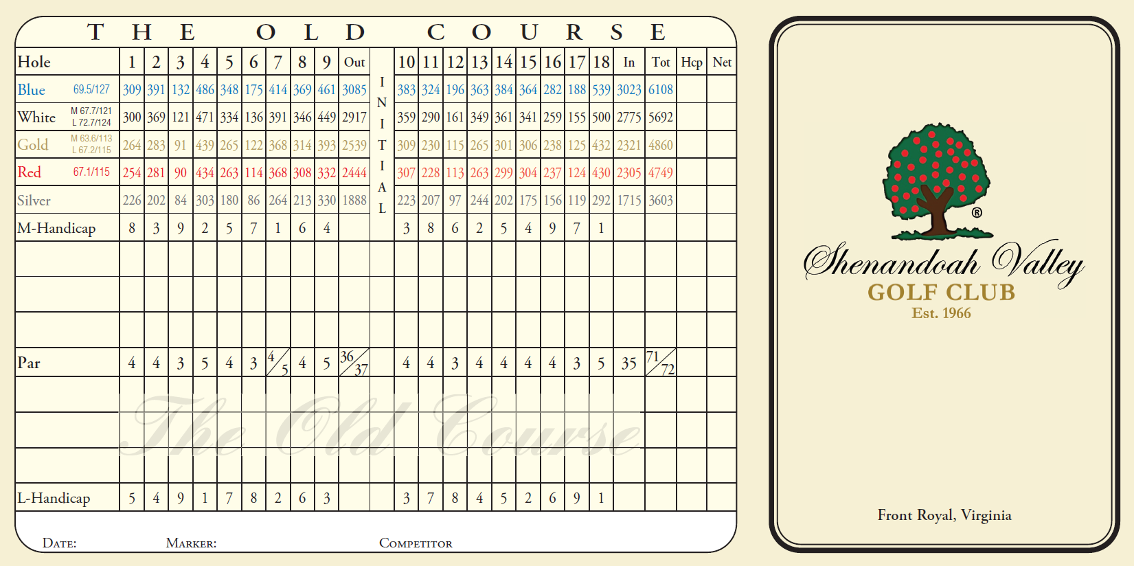 The Old Course - Shenandoah Valley Golf Club